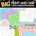 Big Printable Bulletin Board Letters for Teacher's Classroom, DIY Signs ...