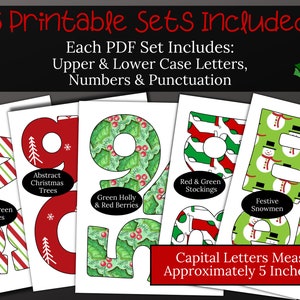 Printable Christmas Holiday Themed Letters for Festive Classroom ...