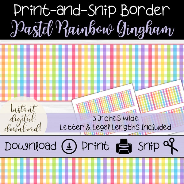Rainbow Border - Etsy