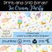 Ice Cream Party Bulletin Board Border Strips Printable Trim for ...