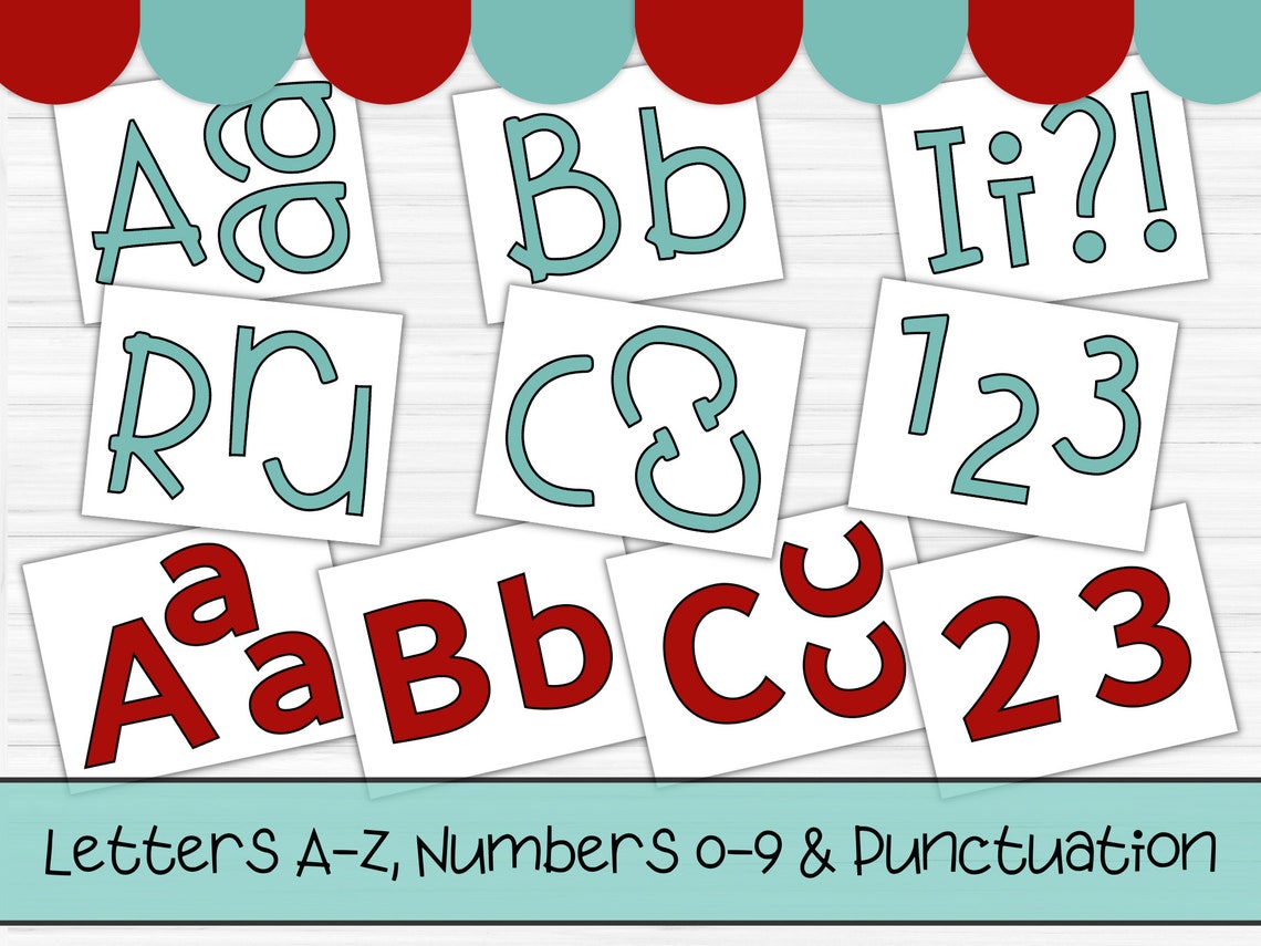 Candy Cane Christmas Bulletin Board Set: Printable Borders & Letters ...