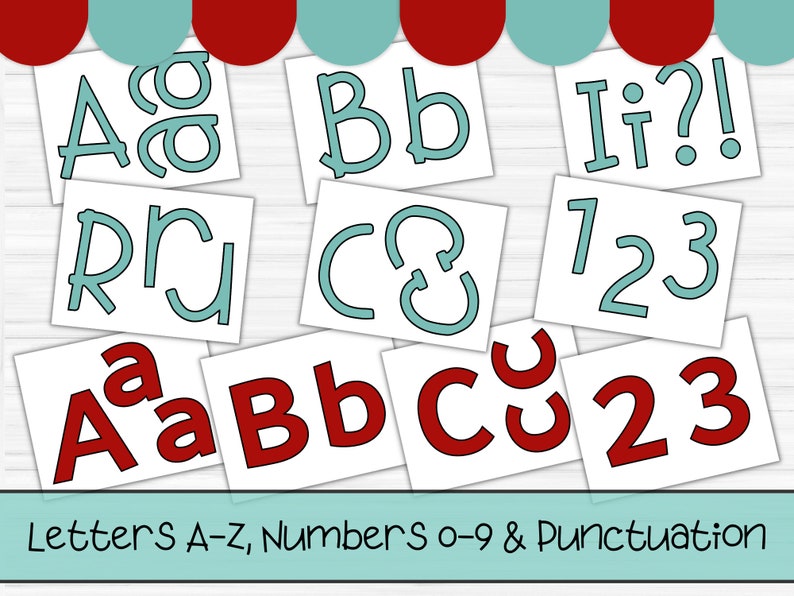 Candy Cane Christmas Bulletin Board Set: Printable Borders & Letters ...
