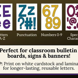 Printable Bulletin Board Letters | Printable Letter Sets for Teachers ...