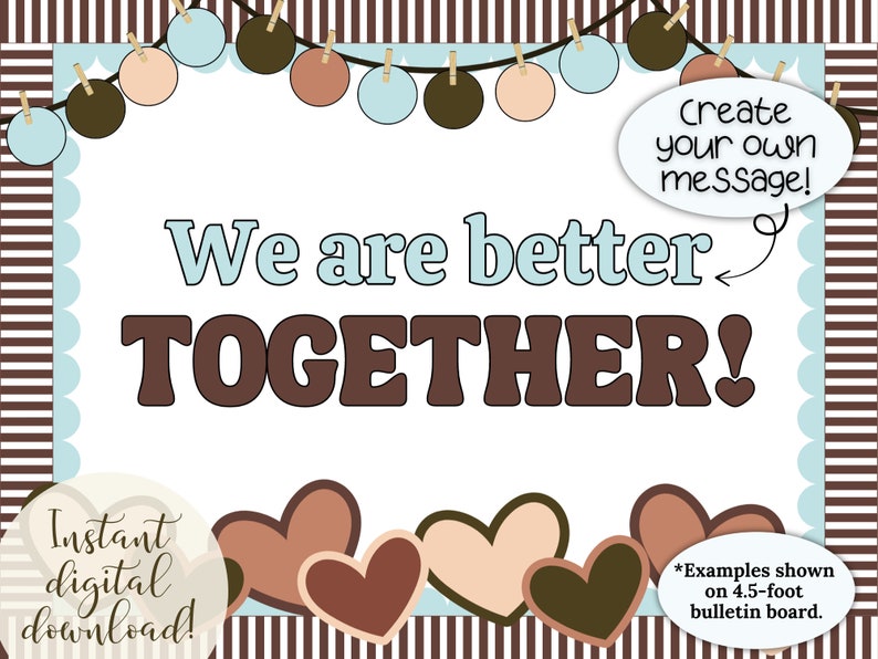 Diversity Bulletin Board Kit Multicultural Classroom Decor Diverse ...