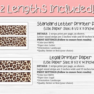 Leopard Print Bulletin Board Border: DIY Printable Trim (digital ...
