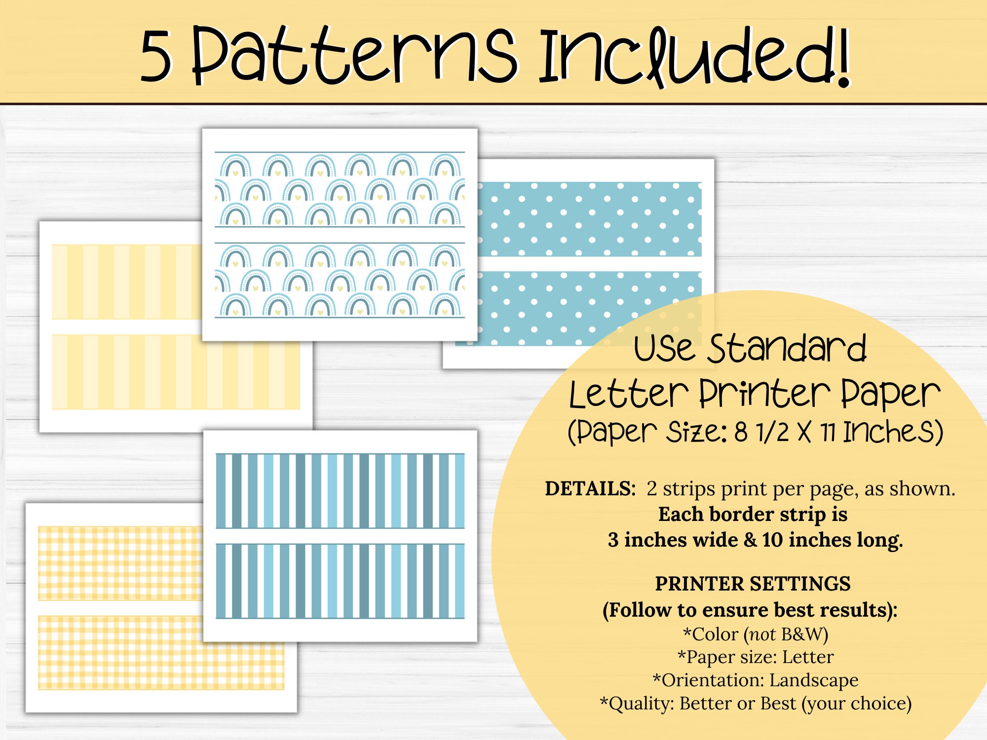 Boho Rainbow Bulletin Board Border Strips Printable Spring Border ...