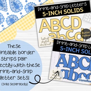 Borders for Classroom Bulletin Board | Printable Border Strips ...