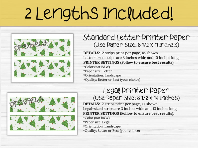 Christmas Tree Bulletin Board Border Holiday Classroom Border Strips ...