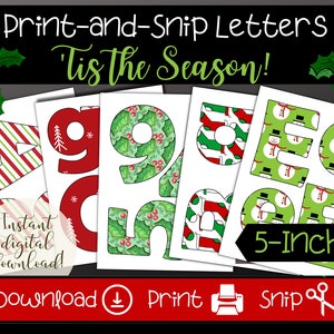 Christmas Holiday Themed Printable Letters for Festive Classroom ...