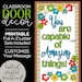 Classroom Door Decor Set | Trendy Bow Theme | Colorful Hearts | End of ...