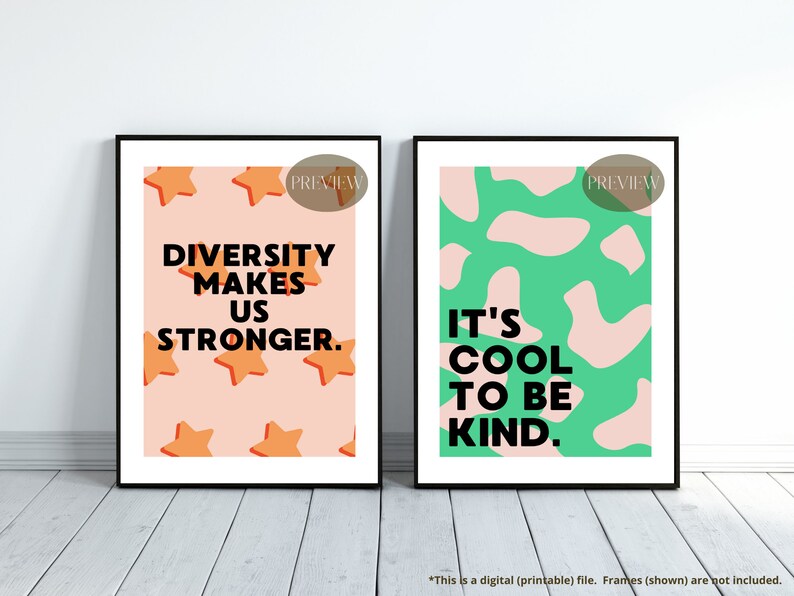 Printable Classroom Posters With Retro Aesthetic, Minimalist Block Font ...