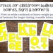 Printable Yellow Bulletin Board Letters With Black Outline for ...