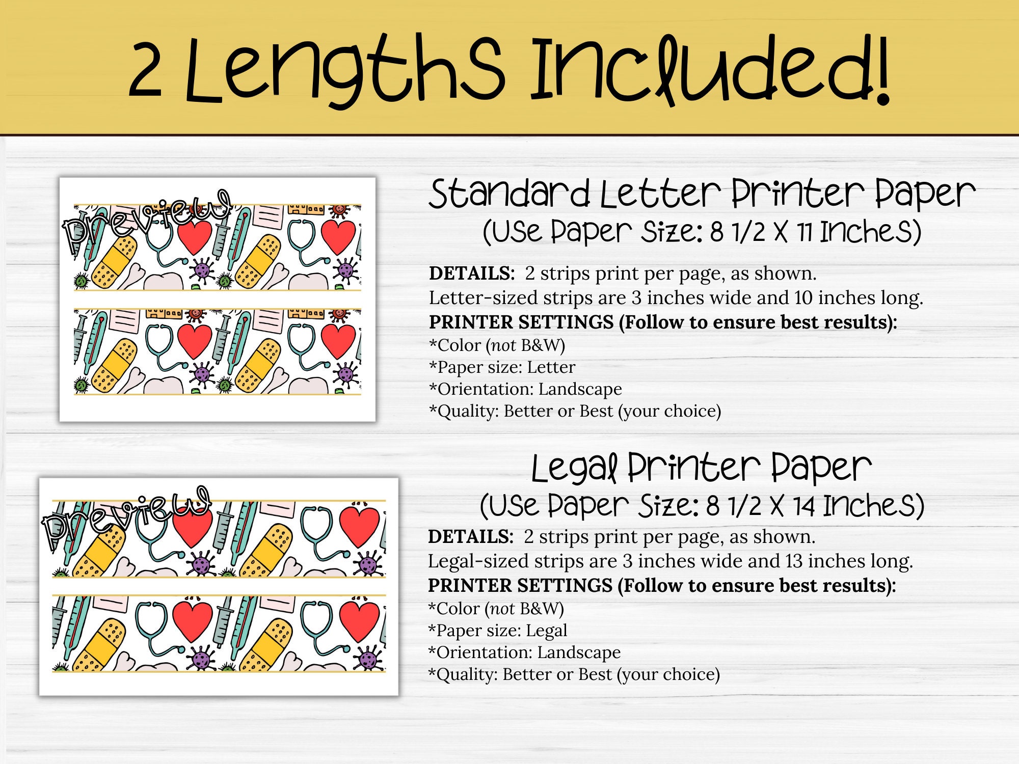 Health Bulletin Board Border: School Nurse Printable Trim (digital ...