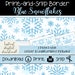 Snowflake Flurries Print and Cut Bulletin Board Letter Set for Winter ...