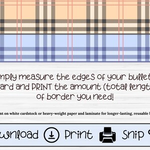 Trendy Classroom Bulletin Board Borders | Printable Plaid Trim for ...