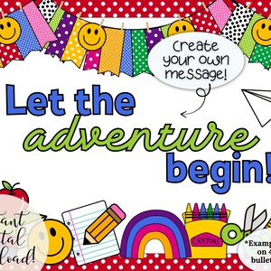 Back to School Bulletin Board Kit | Yellow Happy Face Theme | School ...