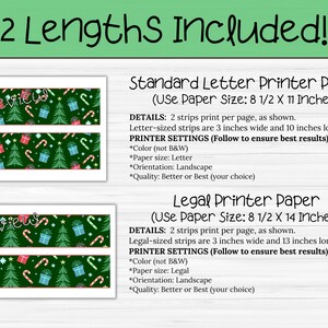 Christmas Bulletin Board Border Printable Holiday Border Strips for ...