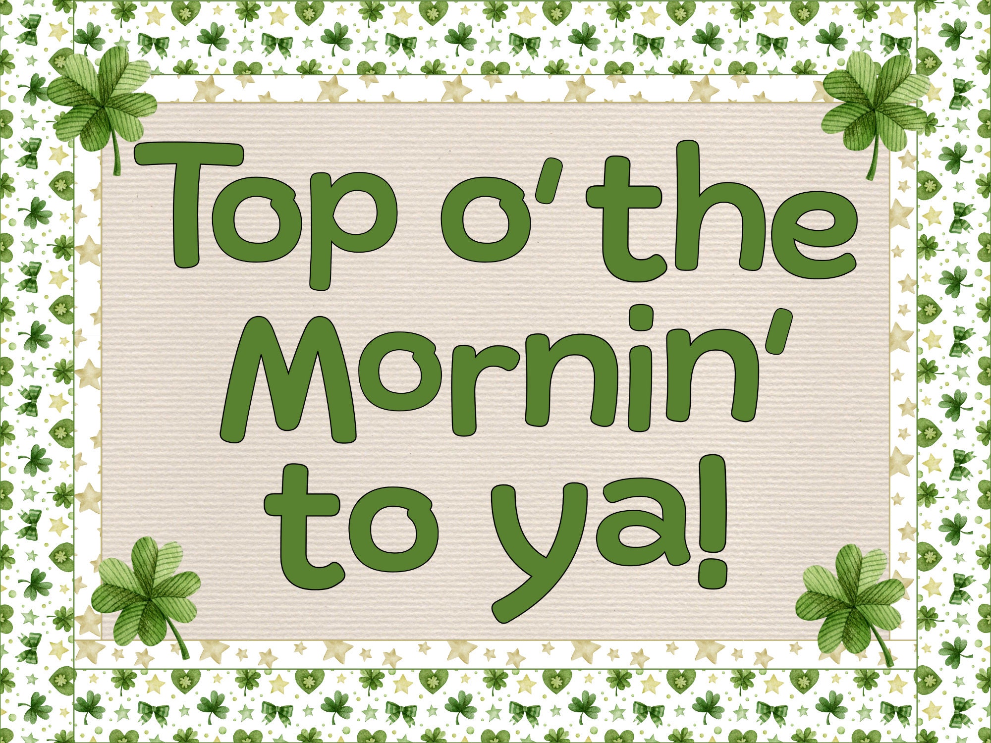 Printable St. Patrick's Day Bulletin Board Set for - Etsy