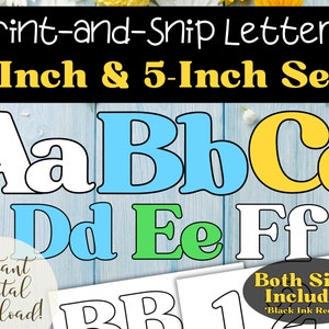 Printable Bulletin Board Letters | 3 Inch & 5 Inch Letter Sets ...