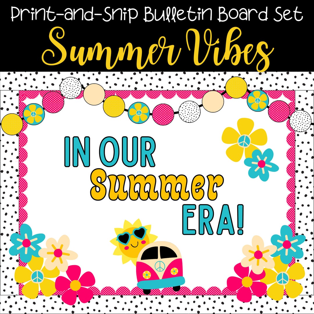 Summer Bulletin Board Kit | Summer School Teacher | Printable Classroom ...
