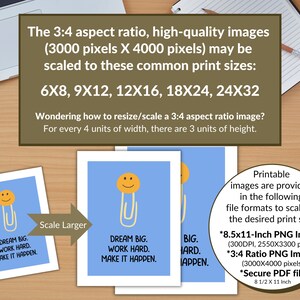 Motivational Classroom Posters: Growth Mindset, Smiley Faces (digital ...