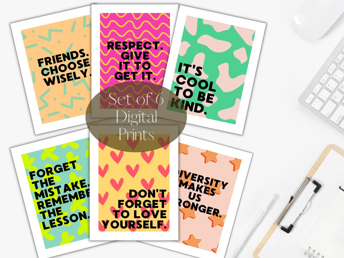 Printable Classroom Posters With Retro Aesthetic Minimalist - Etsy