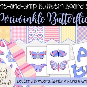 Butterfly Bulletin Board Kit: Pastel Classroom Decor (digital Download ...
