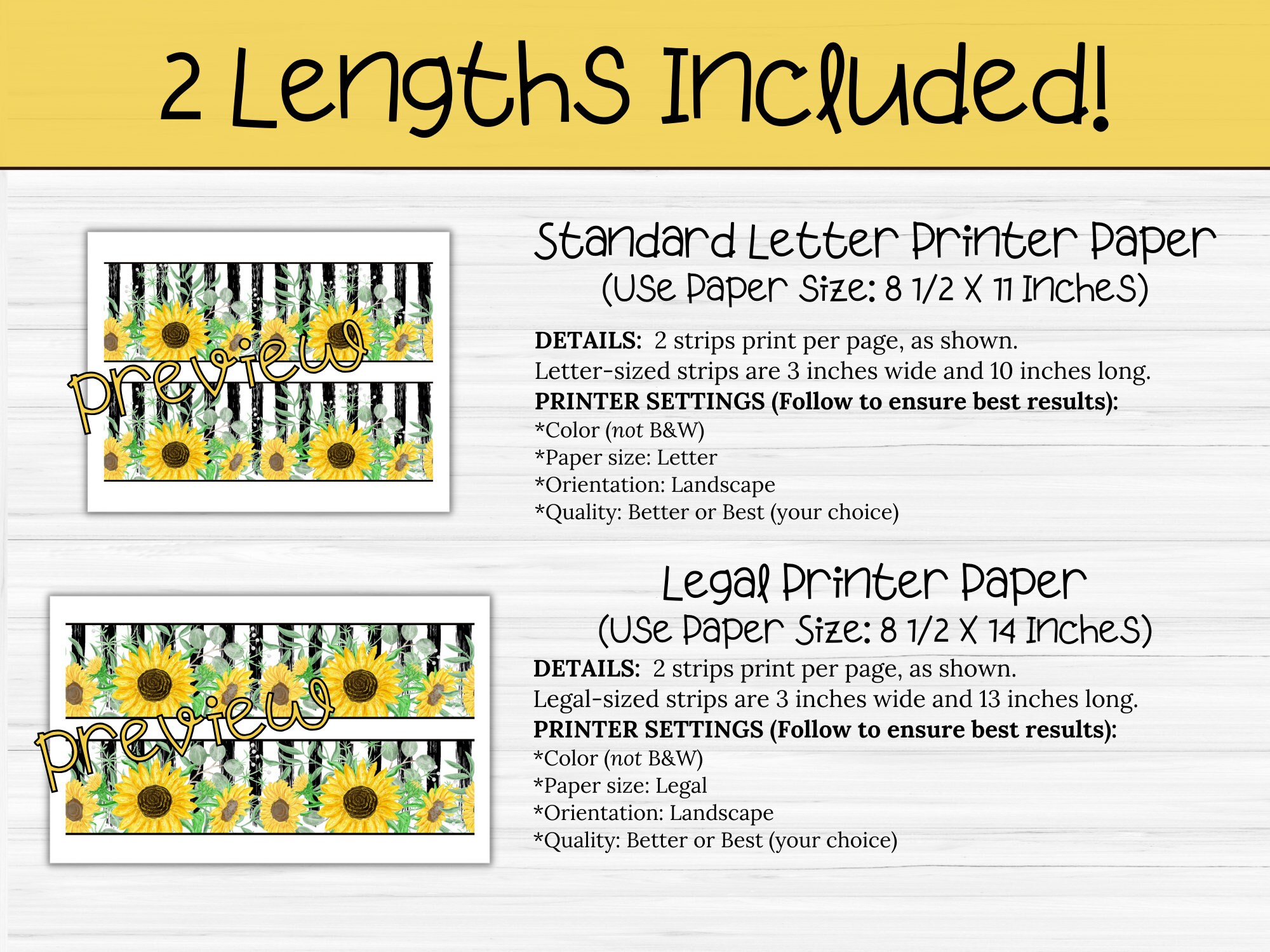 Rustic Sunflower Bulletin Board Border: Printable Floral Trim (digital ...