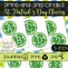 Printable St. Patrick's Day Bulletin Board Letters, Lucky Shamrocks and ...