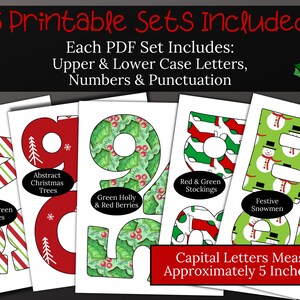 Christmas Holiday Themed Printable Letters for Festive Classroom ...