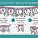 Floral and Polka Dot Bunting Banner Flags Printable Classroom ...