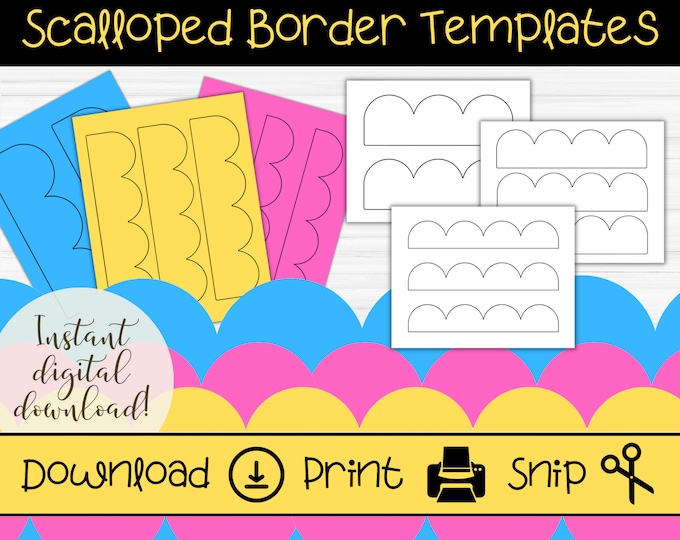 Minimalist Bulletin Board Borders, Classroom Border, Printable Wall ...