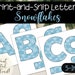 Snowflake Bulletin Board Letters: Holiday Classroom Decor (printable ...
