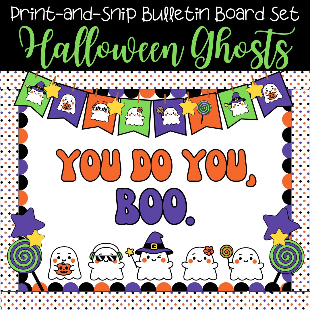 Halloween Bulletin Board Kit | October Classroom Bulletin Board Set ...