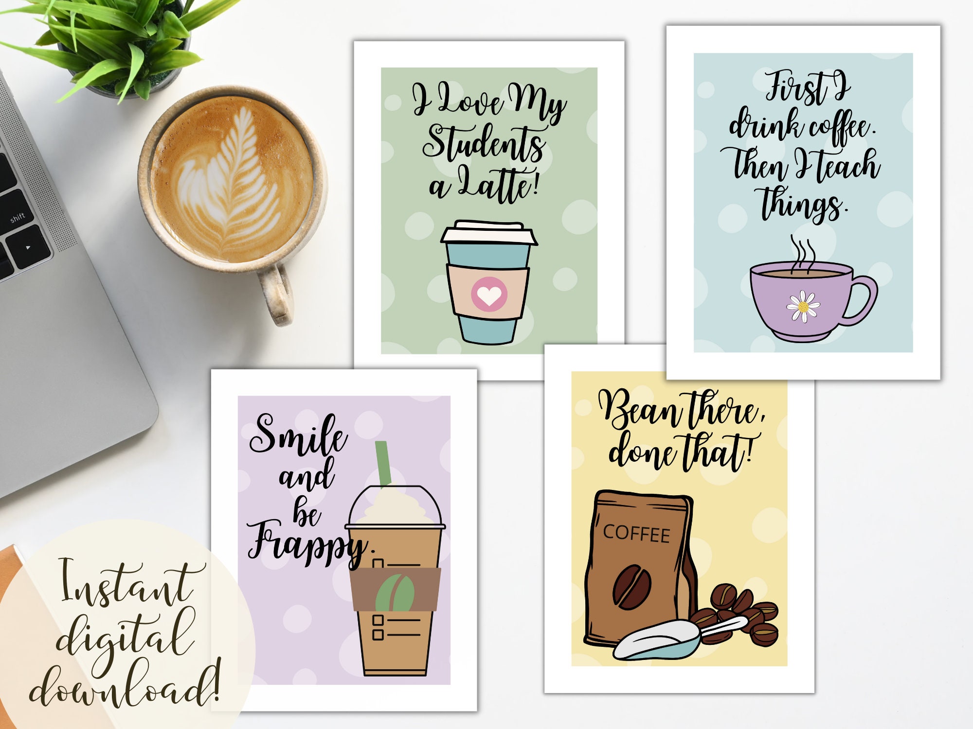 Coffee Poster Prints for Teachers Printable Classroom Poster - Etsy
