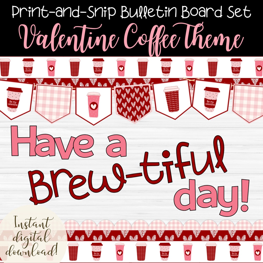 Valentine Bulletin Board Printable Valentine's Day Classroom Decor ...