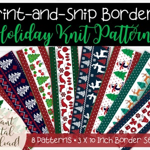 Holiday Knits Bulletin Board Borders | Winter Themed Bulletin Board ...