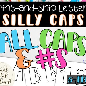 Bulletin Board Letters, Printable Alphabet, Black Ink Outline, Capital ...