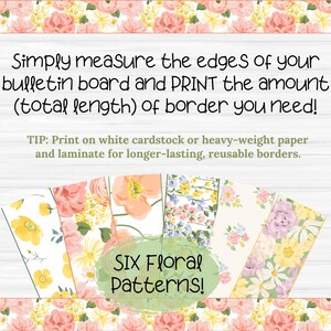Spring Floral Bulletin Board Border | Printable Easter & Seasonal ...