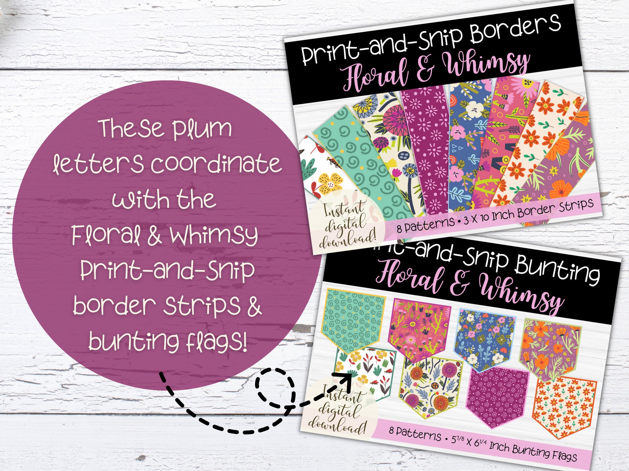 Plum Purple Bulletin Board Letters Printable Letters for - Etsy