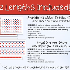 Patriotic Stars Printable Border for Bulletin Boards, Trim for DIY ...