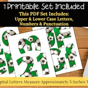 Printable Soccer Ball Themed Class Bulletin Board or (Instant Download ...