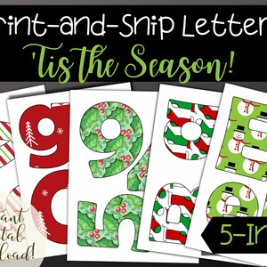 Christmas Holiday Themed Printable Letters for Festive Classroom ...