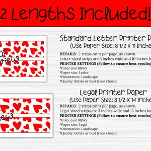 Valentine's Day Bulletin Board Border | Red Hearts Trim (digital ...