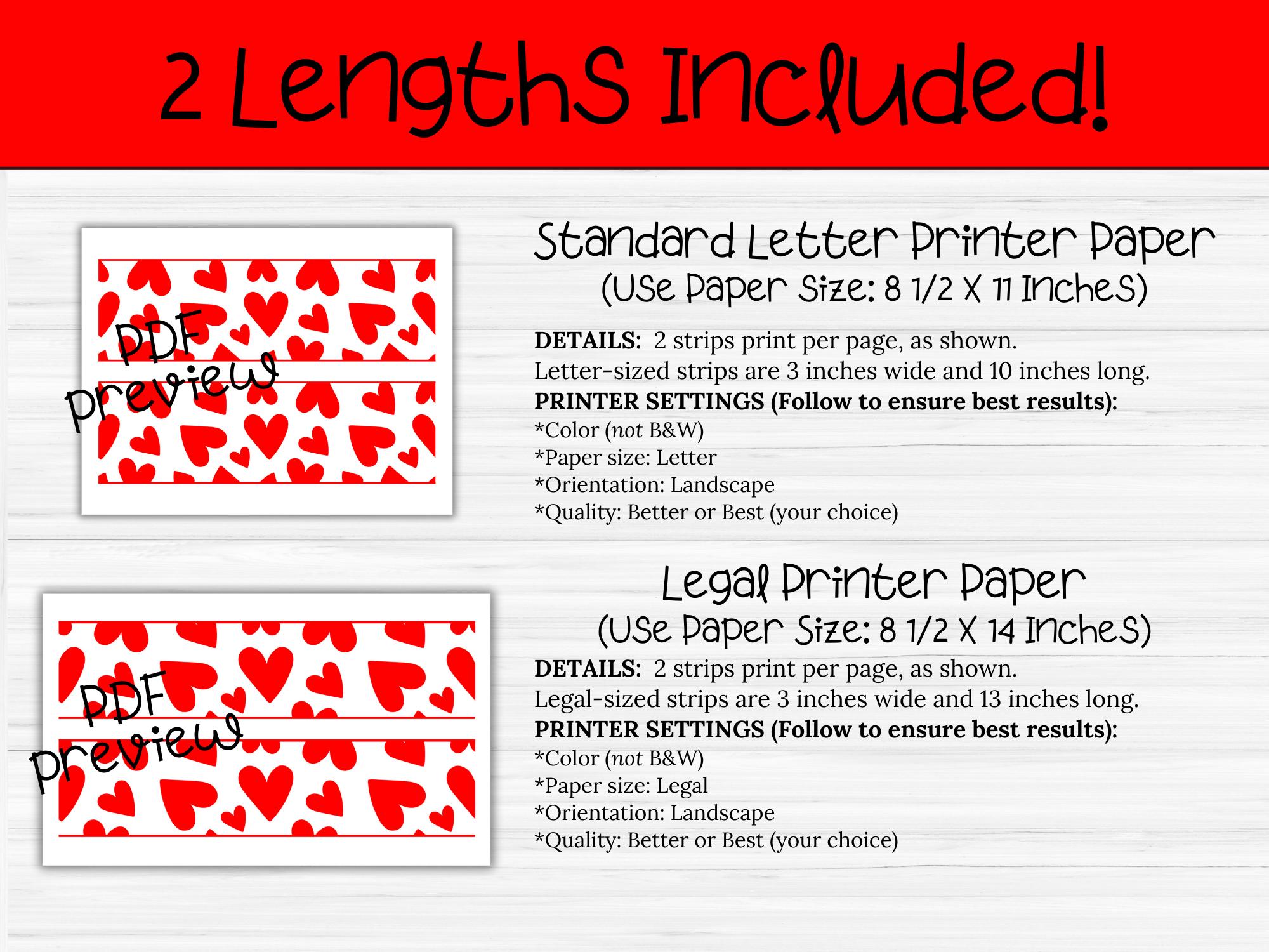 Valentine's Day Bulletin Board Border | Red Hearts Trim (digital ...