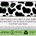 Cow Print Bulletin Board Border Black Ink Printable Trim Instant ...