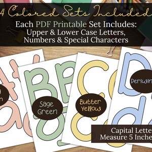 Pastel Bulletin Board Letters | Printable Bulletin Board Letters ...