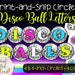 Retro Disco Ball Letters | Printable Letter Set | Bulletin Board, Party ...