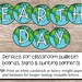 Decorative Planet Earth Letters Printable Circle Letter Set Earth Day ...