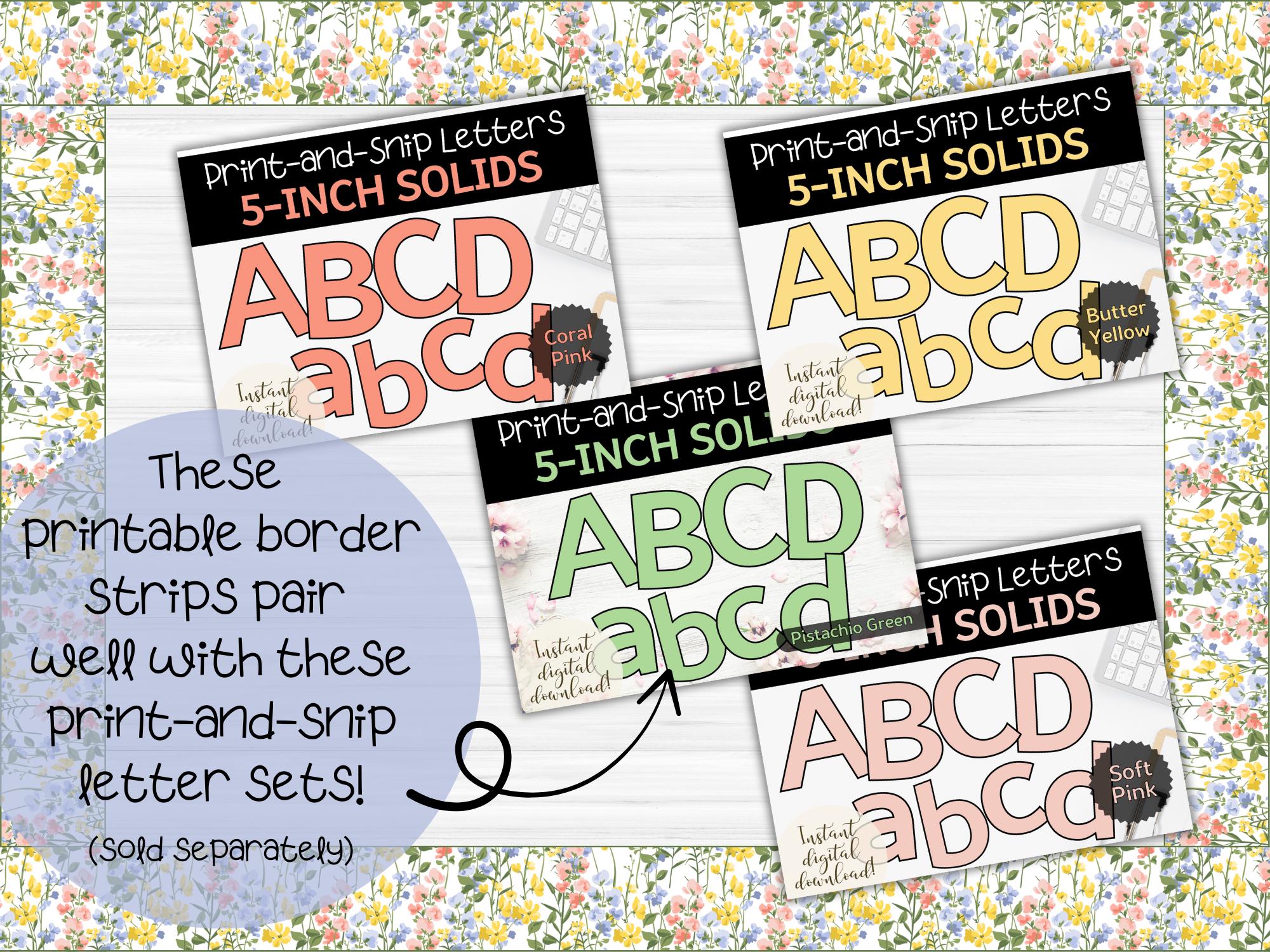 Spring Floral Bulletin Board Border | Botanical Garden Classroom Decor ...